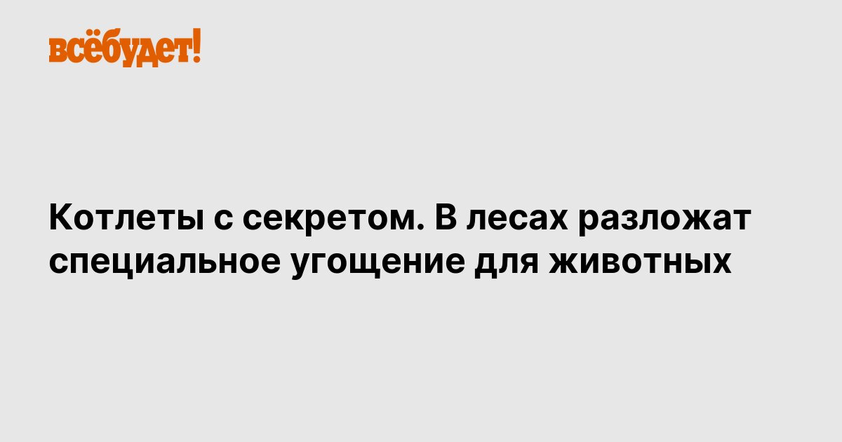 Котлеты с секретом | ВСЁ БУДЕТ!